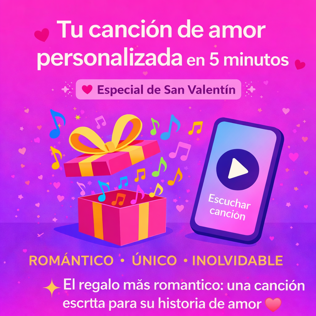 Crea una Canción Romántica para San Valentín en 5 Minutos